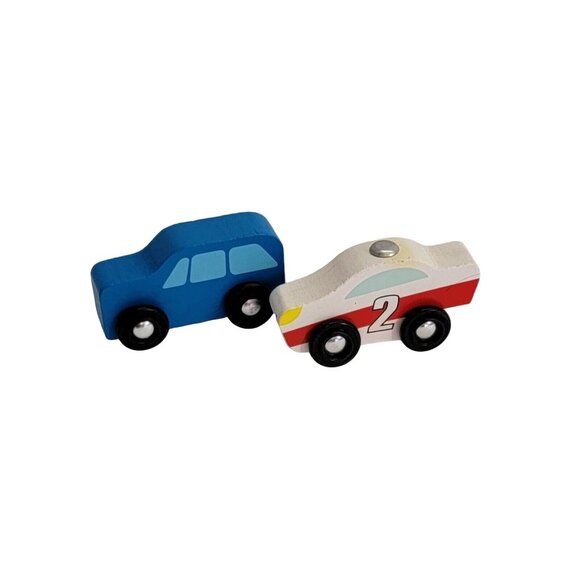 Melissa & Doug | Toys | Melissa Doug Wood Cars Racecar Lot Of 2 | Poshmark